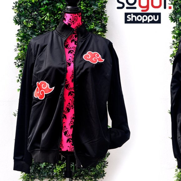 SUGOI | Jackets & Coats | New Anime Naruto Akatsuki Bomber Jacket ...